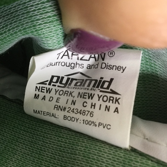 Disney | Accessories | Vintage Disney Tarzan Green Backpack Book Bag ...